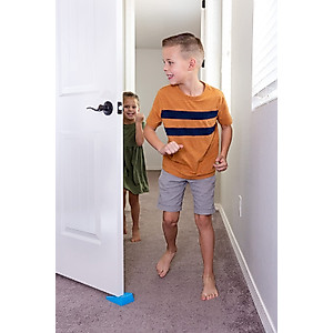 Jamm Jumbo Door Stopper | Door Stop Wedge Holds Doors Open in Both Directions | Premium Non Rubber Non Slip Hardware | Dark Grey - 2 Pack