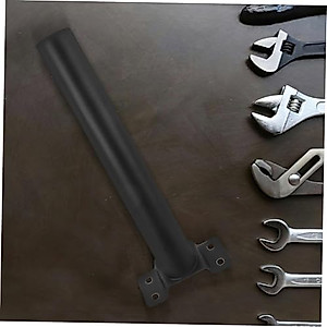 OFFSCH 1 Set Solar Street Light Bracket Street Light Pole Light Mount Street Light Accessory Solar Spotlight Solar Spot Light Pole Light Supplies Solar Light Poles Black Galvanized Steel