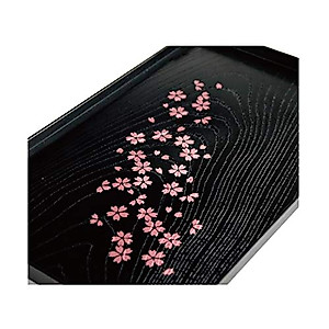 Cherry Blossom Pattern Tea Serving Tray, Japanese Style, 10 x 6.3inches