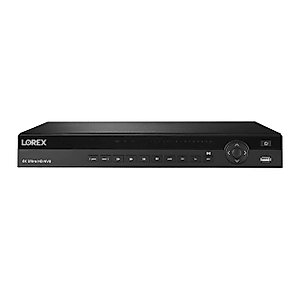 Lorex N882A63B Series 16 Channel 4K HD 3TB IP Ultra HD Security System Network Video Recorder (NVR) with Lorex Cloud Connectivity, Real Time 30FPS, Audio Recording, Multiple Recording Modes, Black