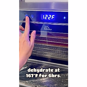 The BEAST by Denali | 8 Layer Stainless Steel Food Dehydrator | 100 Recipes & Full Instructions | Jerky, Fruit Leather, Veggies | Silver, LED Touch, Timer & Low-Noise Fan | Denali is a USA Company (BEAST Fruit Leather Mats (Brown, 4 Pack))