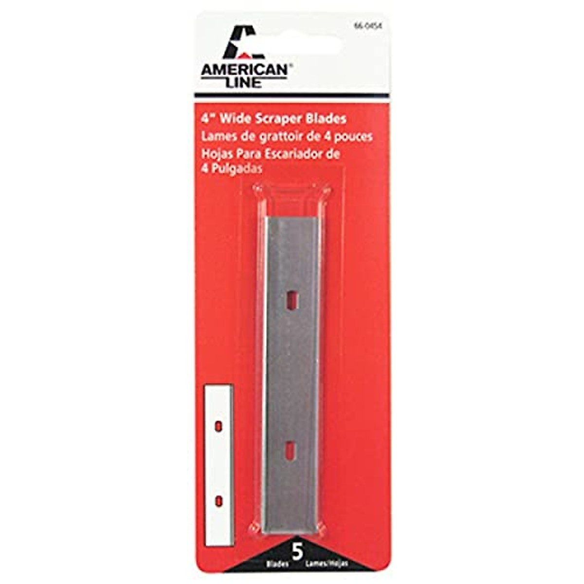 American Line Safety Razor Wide Scraper Replacement with 5 Blades Refills - High Carbon Steel Blades for Optimized Sharpness and Durability - 66-0454