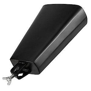 MAHIONG 2 Pack 9 Inch Cow Bell, Metal Noise Makers with Stick, Black Cowbell Percussion Instrument for Drum Set, Hand Percussion Cowbell for Sporting Events, School, Wedding, Farm