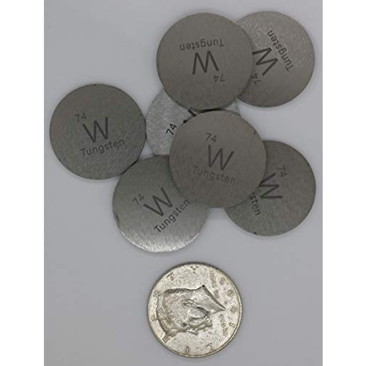 Tungsten (W) 30.68mm Metal Disc - One Troy Ounce