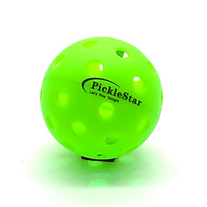 PickleStar LED Light Up Pickleball Balls, Glow in The Dark Pickleball Balls, Offcial Size OutdoorPickleBalls with Light 4 Pack LED Light Up Pickle Balls, Unique Gift for Pickleball Lovers