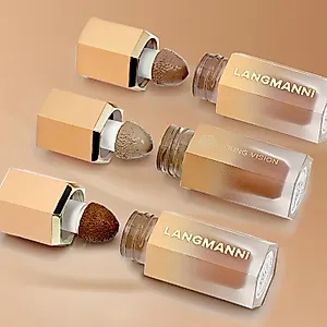 BEFIVECOK Liquid Contour Stick Makeup - Cream Face Contour Wand with Cushion Applicator, Natural Matte Long Lasting Creamy Bronzer Contour, Lightweight Silky Blendable (#01 LIGHT TO MEDIUM)