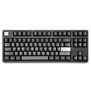 DROP GMK White-On-Black Custom Mechanical Keyboard Keycap Set - 146-keys, Doubleshot ABS Bow, Cherry Profile, for 60%, TKL, 1800 Layouts, etc.,