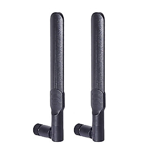 Bingfu Dual Band WiFi 2.4GHz 5GHz 5.8GHz 8dBi RP-SMA Male Antenna & 20cm 8 inch U.FL IPX IPEX MHF4 to RP-SMA Female Extension Cable 2-Pack for M.2 NGFF Intel Wireless Network Card WiFi Adapter Laptop