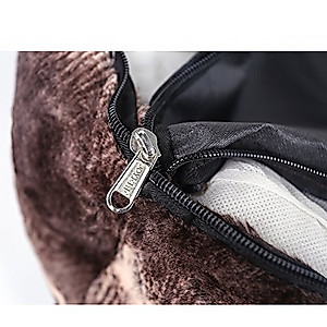 JOYELF Medium Dog Bed with Washable Removable Cover, Rectangle Soft Calming Cat Bed & Sofa, Plush Warming Pet Bed Furniture for Puppy Dogs & Cats with Squeaker Toys as Gift