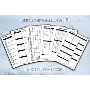 2024 Christian Daily Planner Black 7" x 10" Monthly and Weekly Planner, Journal & Church Companion w/ Metal Pen, No Bleed Paper, Scripture & More!