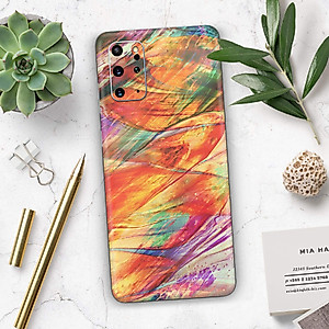 DesignSkinz Liquid Abstract Paint Remix V72 Protective Vinyl Decal Wrap Skin Cover Compatible with The Samsung Galaxy S20 (Screen Trim & Back Glass Skin)