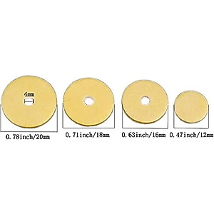 Jiayouy Pack of 16 Flute Pads Repair Kit Flutes Replacement Parts Accessories