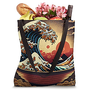 Ramen Great Wave Japan Illustration Tote Bag