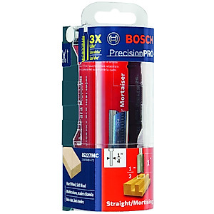 BOSCH 85227M 1/2 In. x 1 In. Carbide Tipped 2-Flute Straight Bit