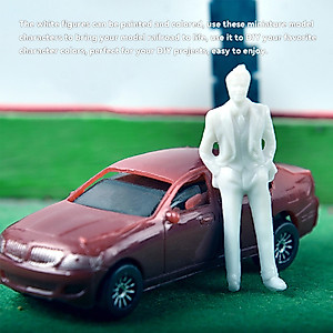BQLZR White Model Train People Figure Passengers 1:200 Scale Pack of 100