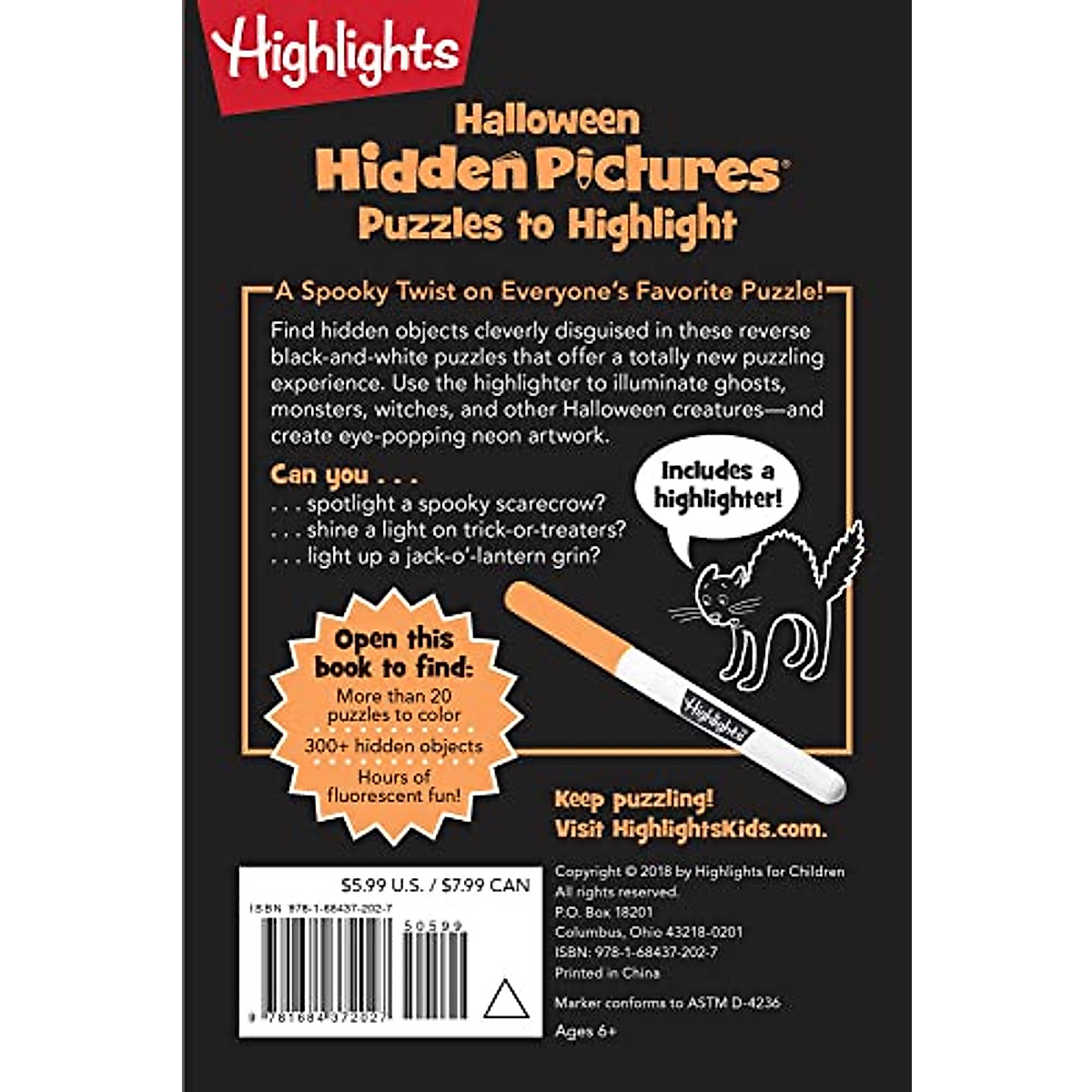 Halloween Hidden Pictures Puzzles to Highlight: Halloween Coloring & Activity Book with Over 300 Hidden Objects to Find (Highlights™ Hidden Pictures® Puzzles to Highlight Activity Books)