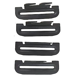 First Choice Products #35 Hook Plate Conversion Kit for Bolt-On Frame to Hook-On Headboard and Footboard - Pack of 4, Black