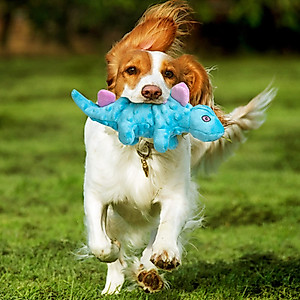 Alphatool Squeaky Dog Toy for Aggressive Chewer, Tough Plush Dog Toys for Large Dogs, Crinkle Interactive Puppy Dog Toys for Small Medium Dogs