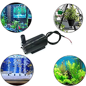 DC 3V 5V Micro Submersible Motor Pump Mini Water Pump, for Aquariums Fish Tank Pond Fountain Hydroponics Garden Plant Flower