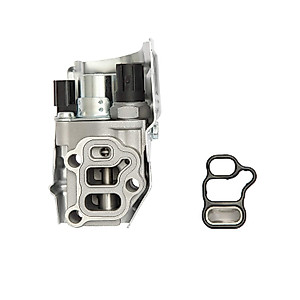 Spool Valve Assembly VTEC Solenoid with Timing Oil Pressure Switch and Gasket | for Honda Accord CRV CR-V Civic Si Element Acura RSX | Replace# 15810-RAA-A03 15810-PNE-G01 15810-PPA-A01 15810-RAA-A01