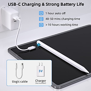 Uogic 2 Pack iPad Pen Stylus Apple Pen with Palm Rejection, Tilt, Magnetic, iPad Pencil Compatible with (2018-2022) Apple iPad Pro 11/12.9", iPad 6/7/8/9/10th, iPad Mini 5/6, iPad Air 3/4/5th Gen