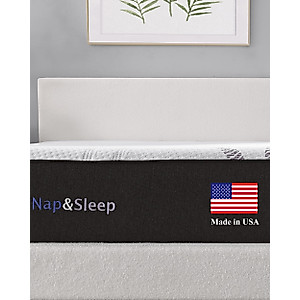 NAP&SLEEP Memory Foam Mattress - Lavender Infused with Cold Touch Cover, Medium Firm to Plush Feel, Helps with Sleep - Sizes Full, Queen, King, 10", 12", 14" (12" Medium, King (U.S. Standard))