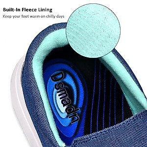 Women's Slip-On Shoes,Casual Orthopedic Walking Shoes for Plantar Fasciitis,Drop-in Heel Design, Cozy & Ultra-Soft Comfort Fit BX2303-M2-42