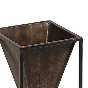 Christopher Knight Home Cedarville VASE DECOR, Small, Aged Brass + Black