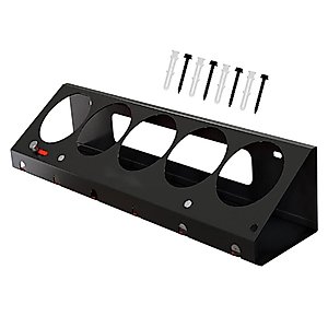 Generic Spray Bottle Organizer Wall Mounted Pneumatic Tools Holder Garage Organiser Sturdy Black Easy Installation Tools Storage Rack
