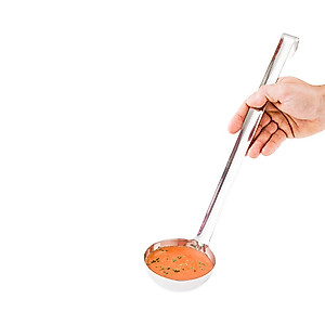 Restaurantware Met Lux 8 Ounce Portion Ladle 1 Multipurpose Portion Serving Spoon - Does Not Corrode Dishwashable Stainless Steel Portion Control Serving Utensil Premium