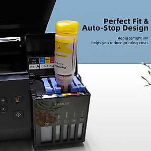 BJ-INK Compatible 502 T502 522 T522 Refill Ink Bottles Replacement for Ecotank ET-2750 ET-3750 ET-4750 ET-2760 ET-3760 ET-4760 ET-2700 ET-3700 ET-3710 ET-15000 ST-2000 ST-3000 ST-4000-4 Pack