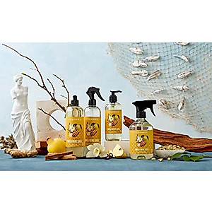 Caldrea Multi-surface Countertop Spray Cleaner, made with birch bark, cardamom seed essential oil, vegetable protein extract, Vanilla Quince Santal scent, 16 oz