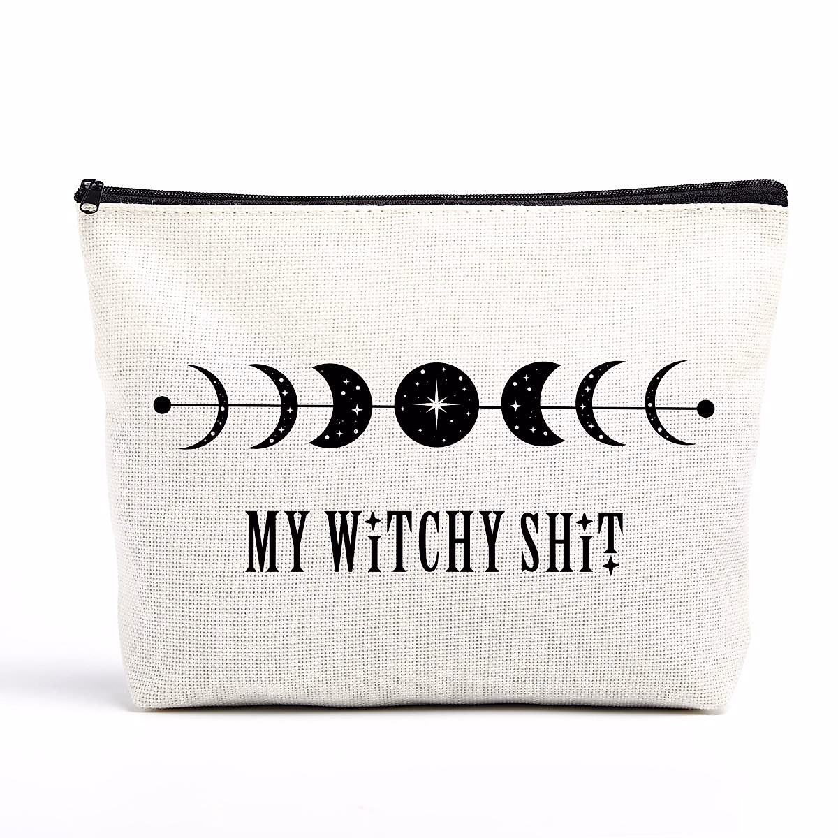 Witchy Gifts Witch Stuff Witchy Makeup Bag Witch Bag Witchcraft Bag Meditation Halloween Birthday Gifts for Witchcraft Lover Women Her Girl Friends Tarot Cards for Beginners Coven Sistery Witchy SHT