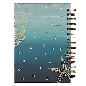 Christian Art Gifts Inspirational Journal Be Still Blue 192 Ruled Pages, Large Hardcover Notebook, Wire Bound