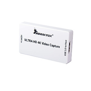 HornetTek True 4K UHD Game Recorder True 4K Recording Input & Output USB 3.0 Video Capture Device Zoom Compatible