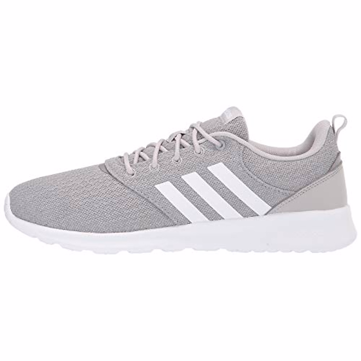 adidas Women's QT Racer 2.0 Running Shoe, Grey/White/Grey, 7.5