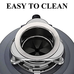 Garbage Disposal Splash Guards 3 3/8" Sink Baffle QCB-AM Replacement for InSinkErator Evolution Series, Upgraded Removable Quiet Collar Drain Plugs, Garbage Disposer Accessories, Black