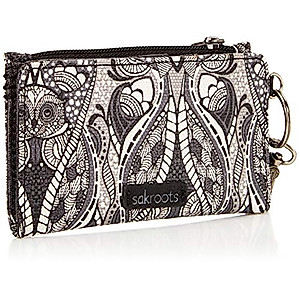 Sakroots Encino Essential Wallet, Black & White Soulful Desert