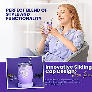 Get Well Soon Gift Sets for Women | Self Care & Stress Relief & Thank You | Deluxe Lavender Gift Basket Care Package | Tumbler, Socks, Soap, Candle, Body Butter, Bath Salts