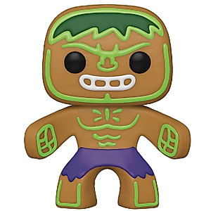 POP Marvel: Holiday - Gingerbread Hulk Funko Vinyl Figure (Bundled with Compatible Box Protector Case), Multicolored, 3.75 inches