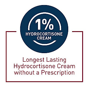 CeraVe Hydrocortisone Cream 1% | Anti-Itch Cream with Temporarily Relief from Rashes with Eczema-Prone & Dry Skin | Itch Relief Cream | Fragrance Free | 1 Ounce