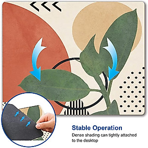 Armanza Modern Abstract Mouse Mat Square Waterproof Non-Slip Rubber Base MousePads for Office Laptop, 9.5"x7.9"x0.12" Inch