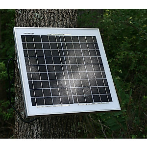 Spartan Camera Spartan Ghost GoLive 15 inch 10W 12V Solar Panel Trail Camera Charger Package with Panel Bracket, Cable Connector and Tree Mount