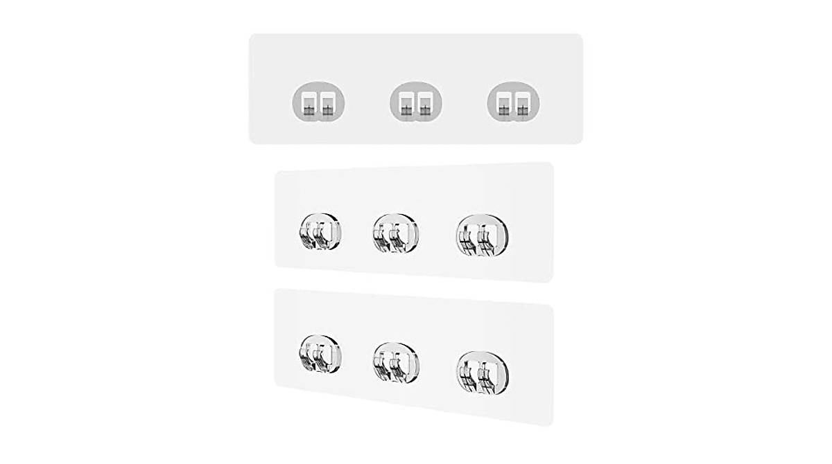 Umart 3 Packs Adhesive Hooks Sticker for Replacement No Drilling No ...