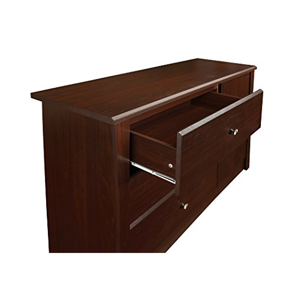 Storkcraft Crescent 3 Drawer Combo Dresser (Espresso) – Baby and Kids Bedroom Organizer, Nursery Chest, Storage Dresser With Drawers, Universal Design