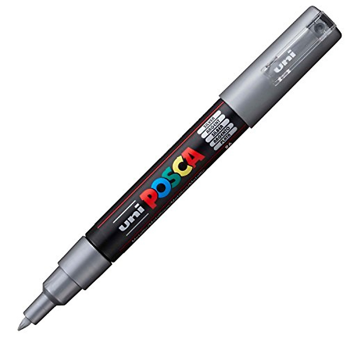 Posca Acrylic Paint Marker, Extra Fine, 1, Silver