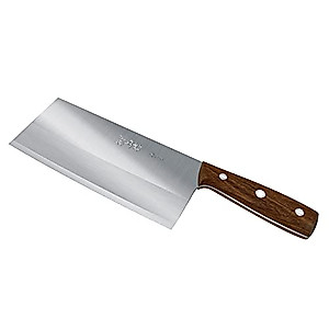 8Inch CHINESE CHEF'S KNIFE HEAVY DUTY VEGETABLE MEAT CLEAVER With Wood Handle