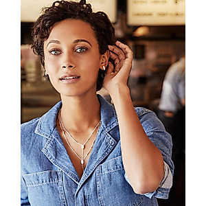 Kendra Scott Adelia Y Necklace for Women, Dainty Fashion Jewelry, 14k Rose Gold-Plated