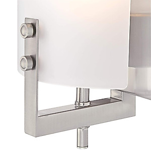 Westinghouse Lighting 6369500 Enzo James One Indoor Fixture, Finish Wall Sconce, 1-Light, Brushed Nickel Frosted Glass