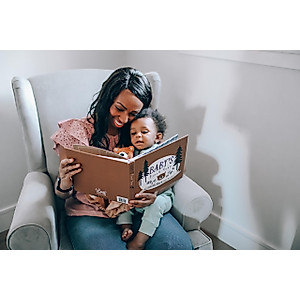 Lucy Darling Little Camper Memory Book, Luxury First 5 Years Journal & Photo Album, Baby Scrapbook Album for Baby Boy & Girl, Unique Keepsake Baby Books, Gender Neutral Milestone Diary, New Mom Gifts